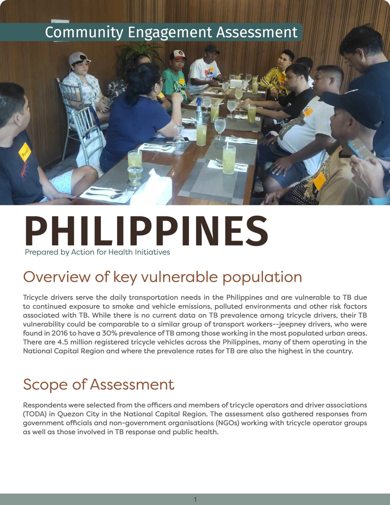 CELG Community Engagement Assessment - Philippines - Communities in ...